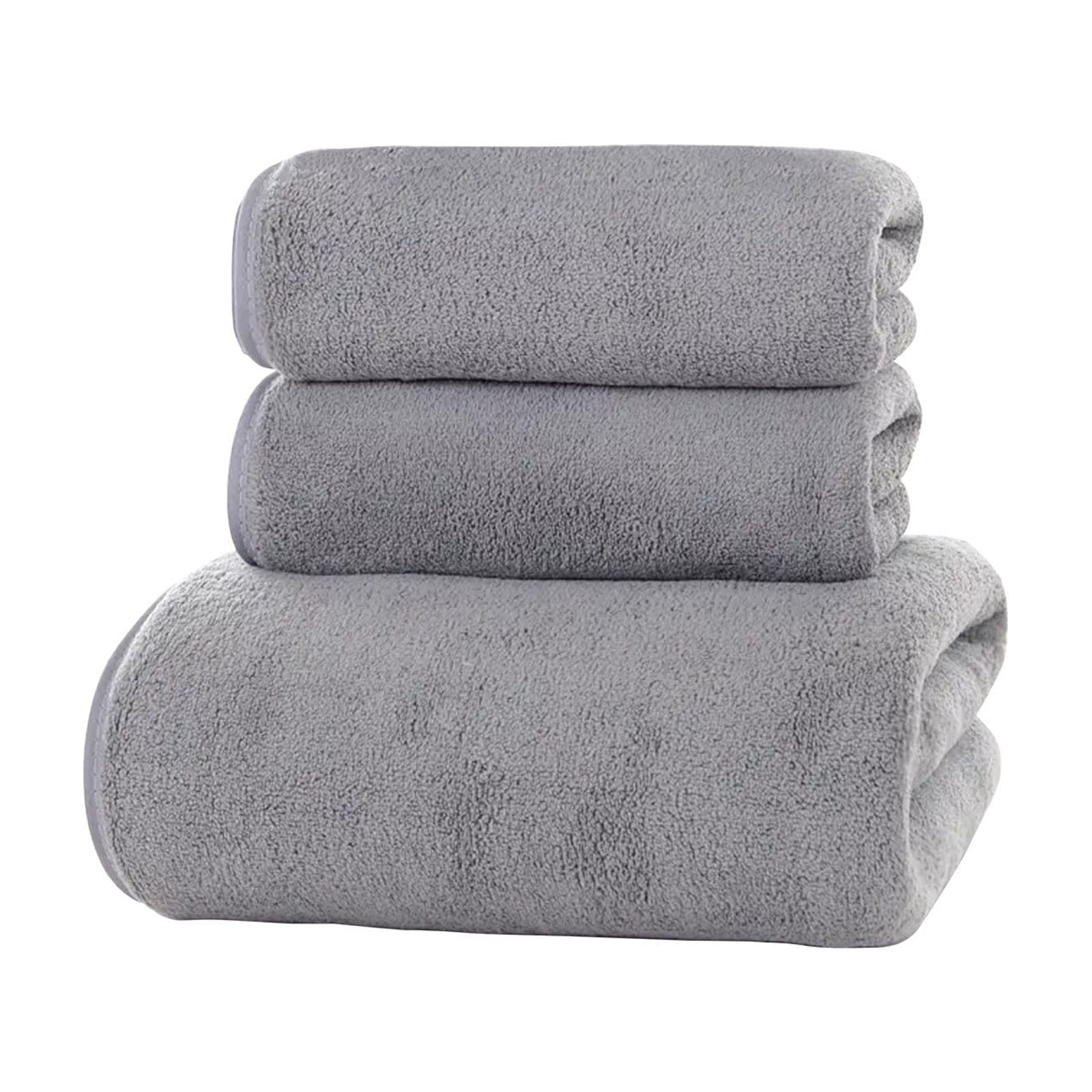 Clearance! Bath Towels Set of 3 (3Pcs) Soft Velvet Towel Set With Bath ...