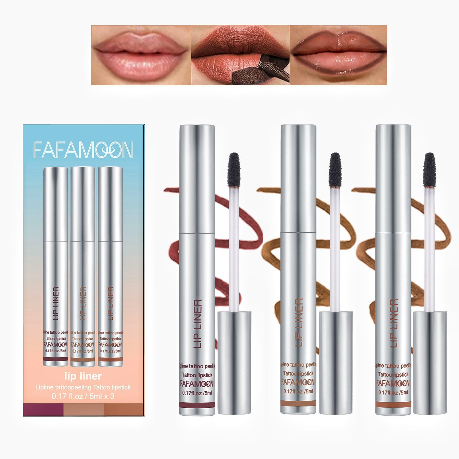 Clearance!Beastres Lip Glosses Peel Off Lip Liner Outline Lip Shape ...