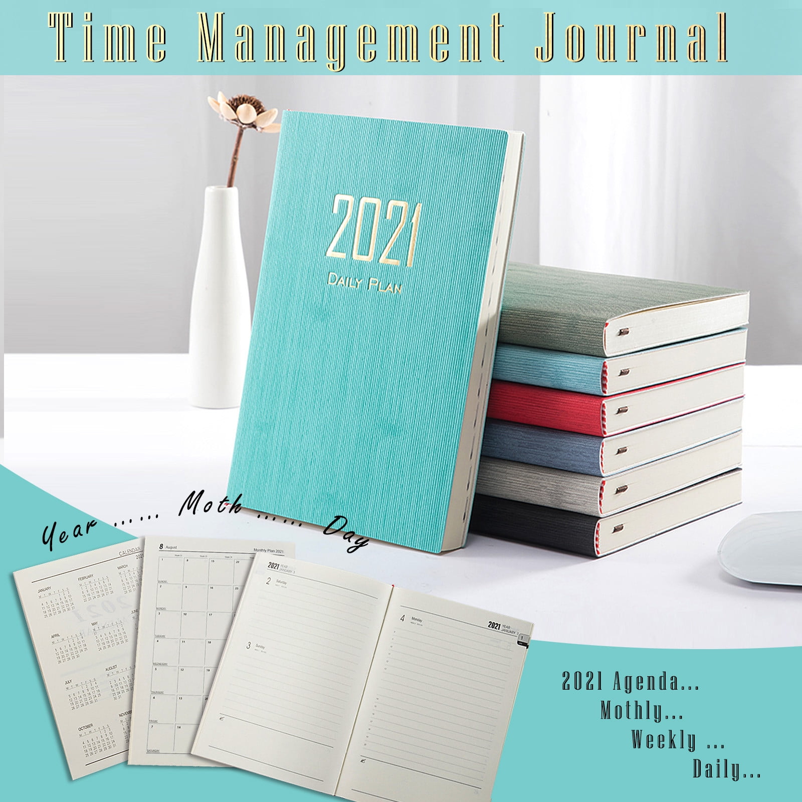 Clearance Begine Notebook, 2021 Schedule Notepad Inside Page A5 ...
