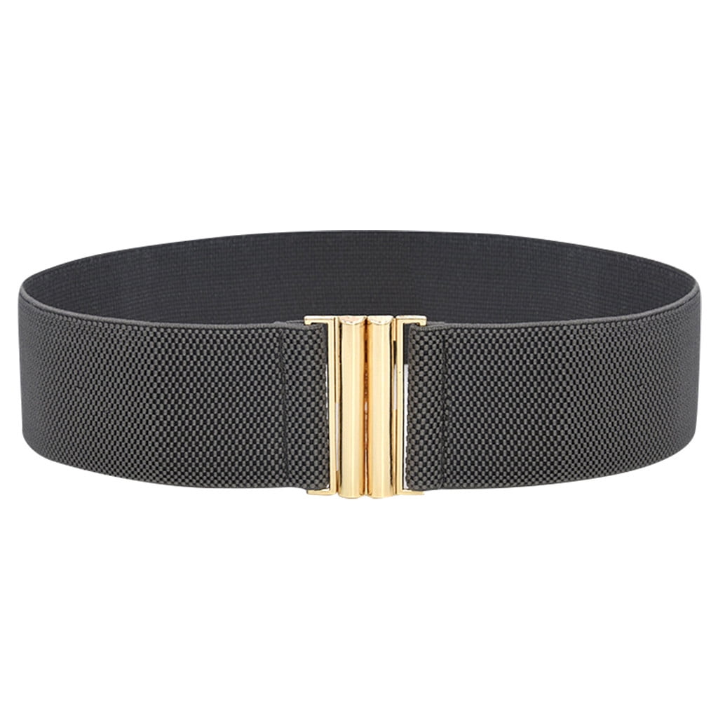 Clearance Belt Fashion Lady Wide Belts Women Wide Elastic Belt Buckle ...