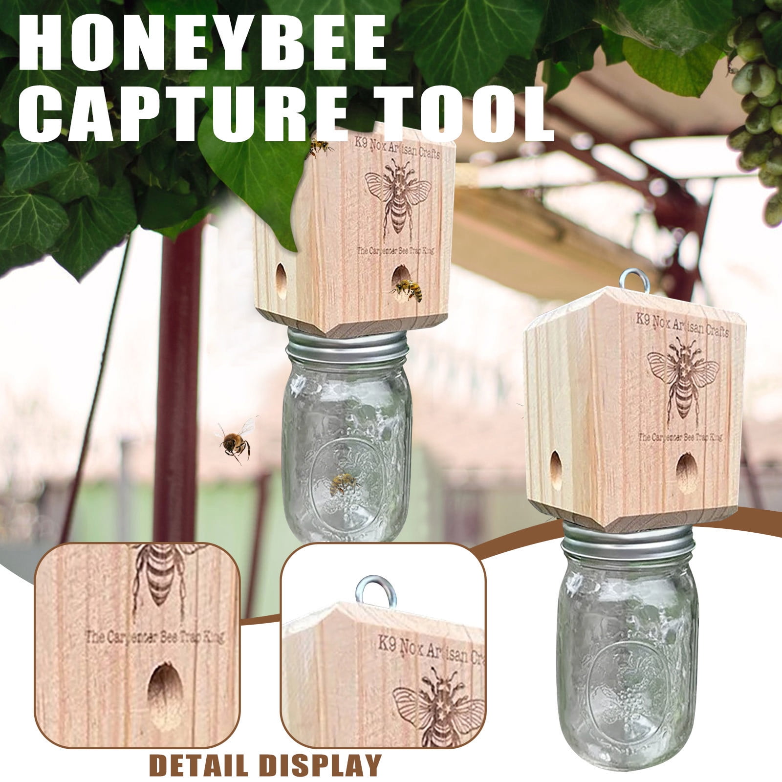 Clearance Best Carpenter Bee Traps Bee Traps Traps Mimic Natural Nests ...