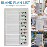 AUDeals RV Checklist Board to Do List Boards Plastic Chore Chart Memo ...