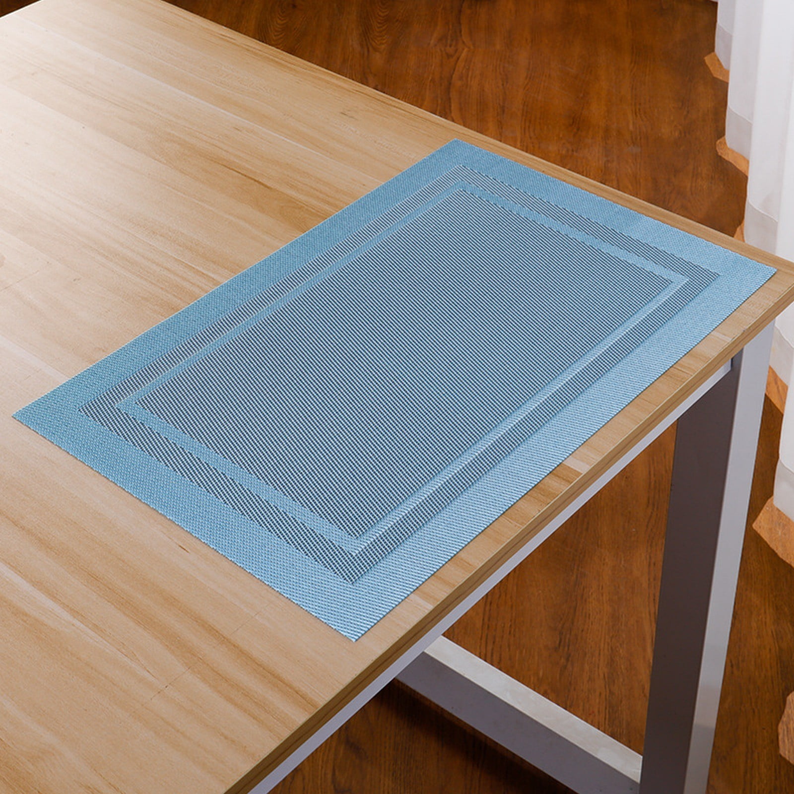 Bifavgk Elegant Placemats Placemats Stain Pvc Table Mats Woven Vinyl ...