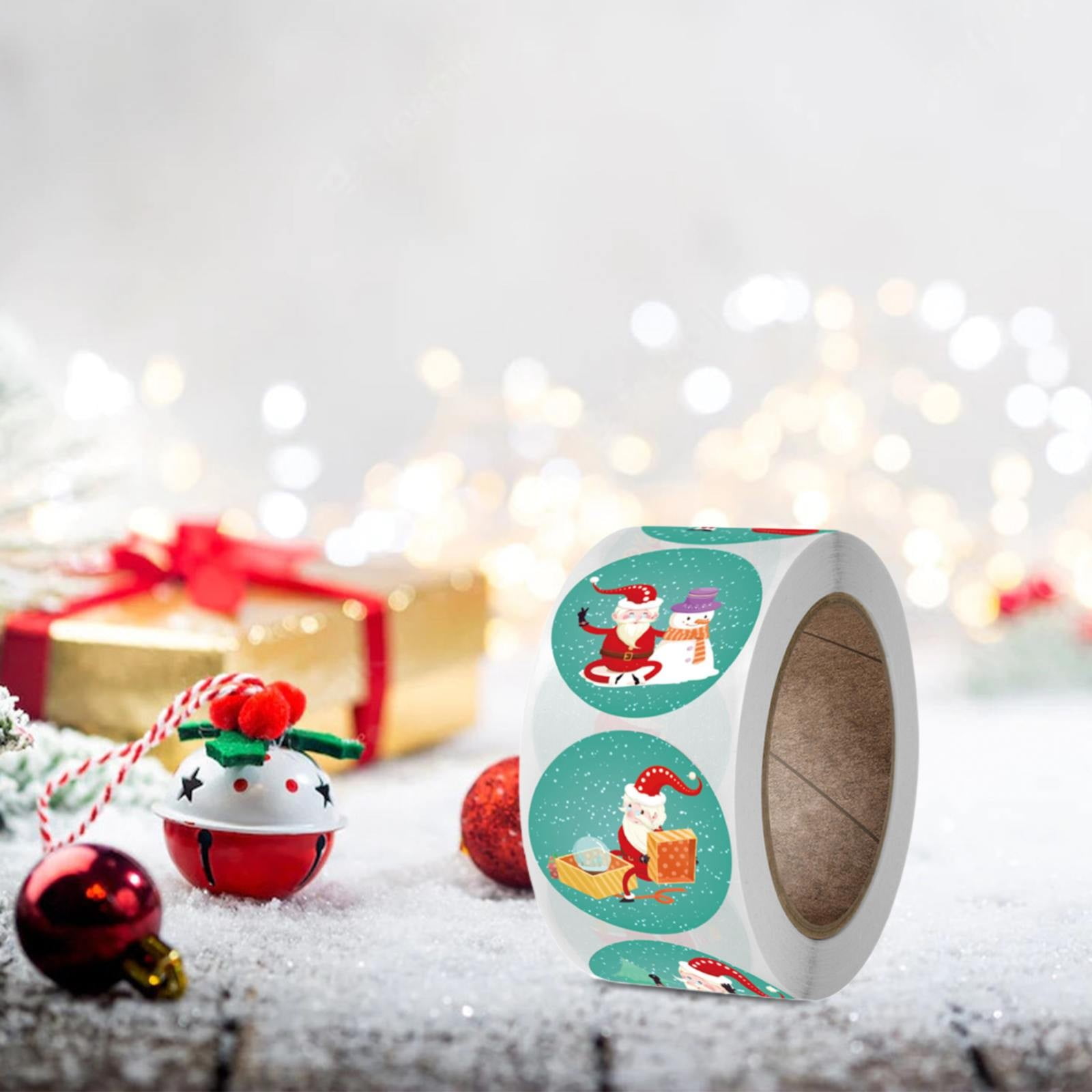 Clearance Big Sale ! Roll Gift Sticker Holiday Pack Gift Christmas ...