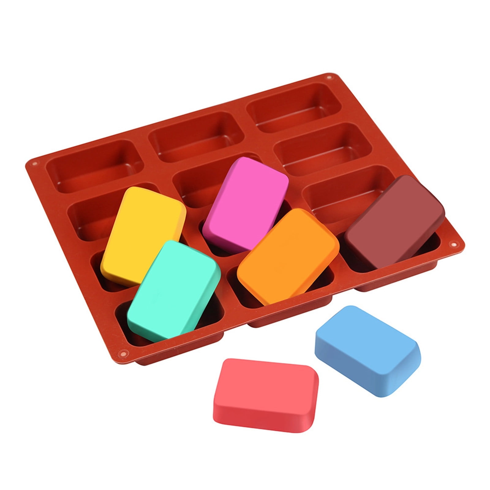 Clearance Biscuit Moulds under $5 Silicone 12 Square Soap Cake ...