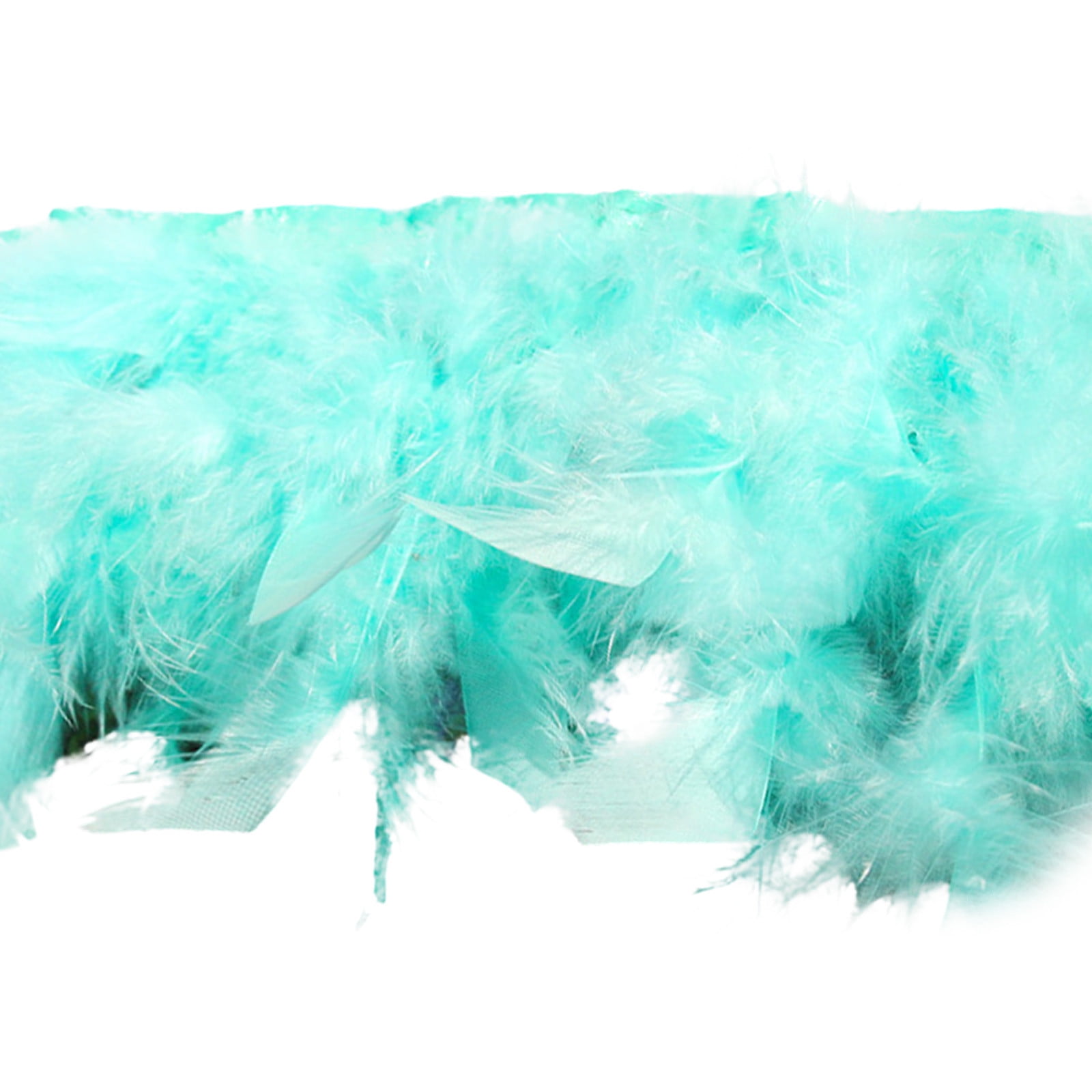 Clearance! Blecry Peacock Blue-1 Meter Feather Strip Decorative Feather ...