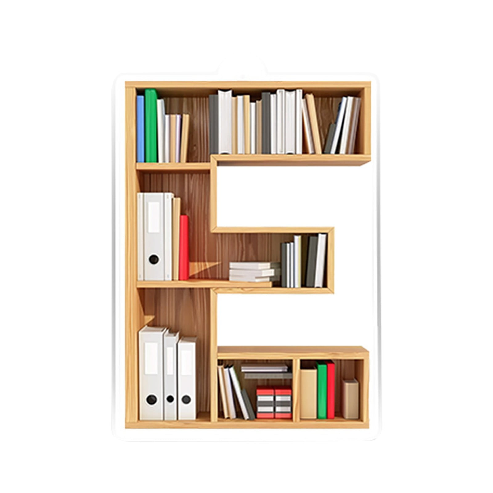 Clearance! Bookcase Hanging A To Z Letter Shaped Bookshelf Pendant ...