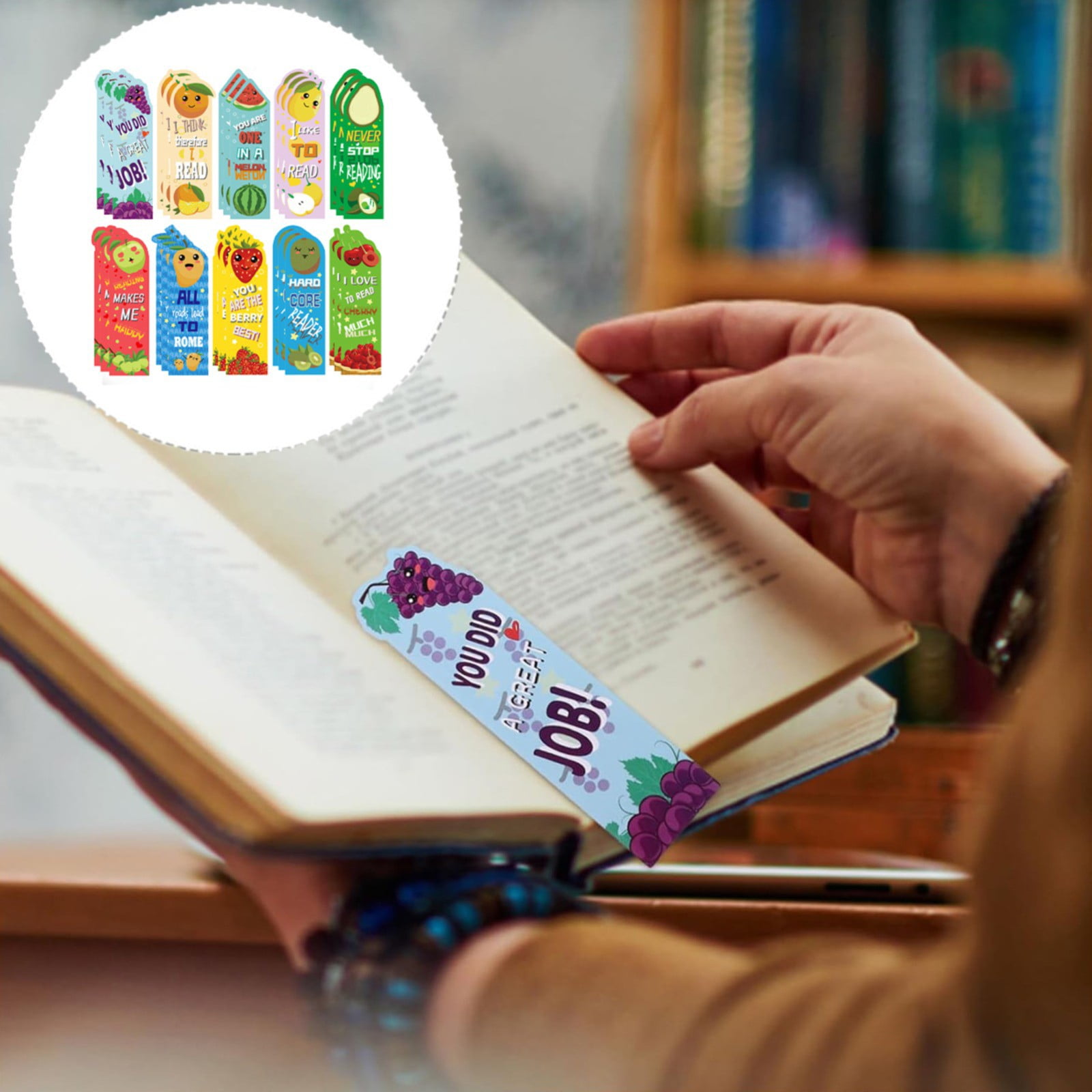 Clearance Bookmarks With Styles Fun Colorful Scented Bookmarks ...