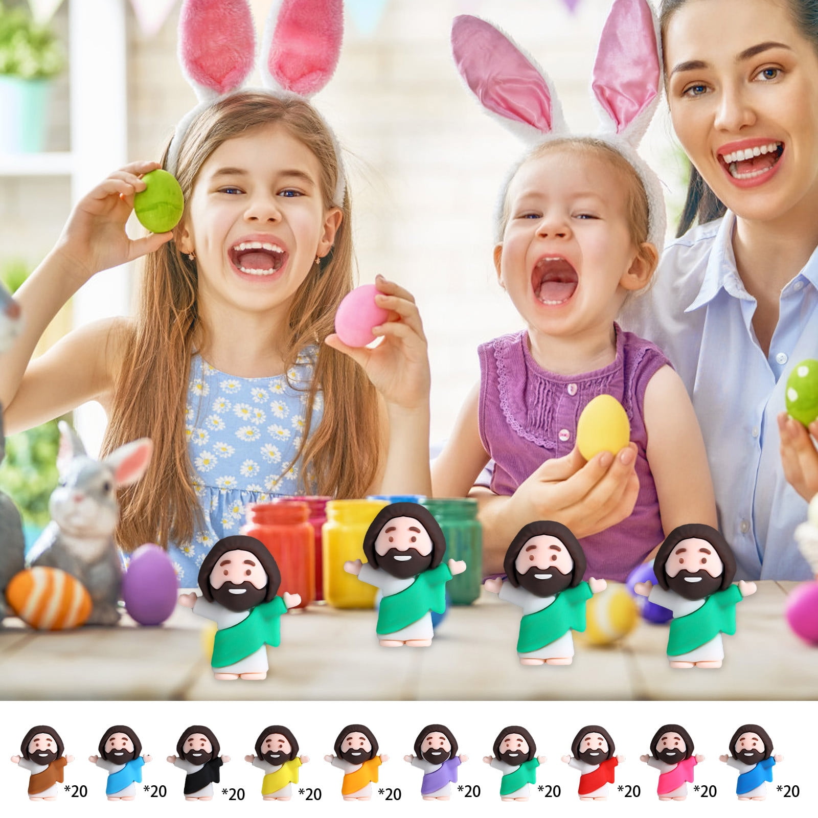 Clearance Boovnll 20Pcs Little Jesus Figures, Cute Small Religious ...