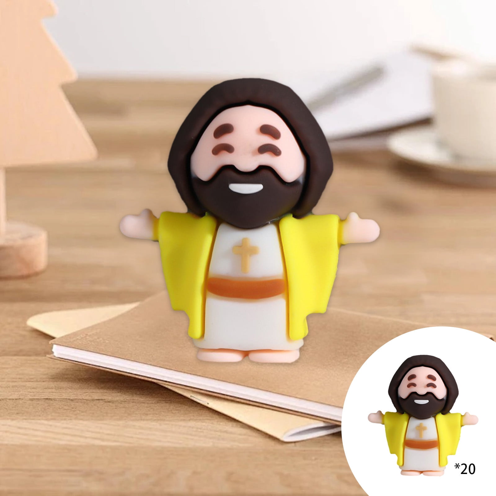 Clearance Boovnll 20Pcs Little Jesus Figures, Cute Small Religious ...