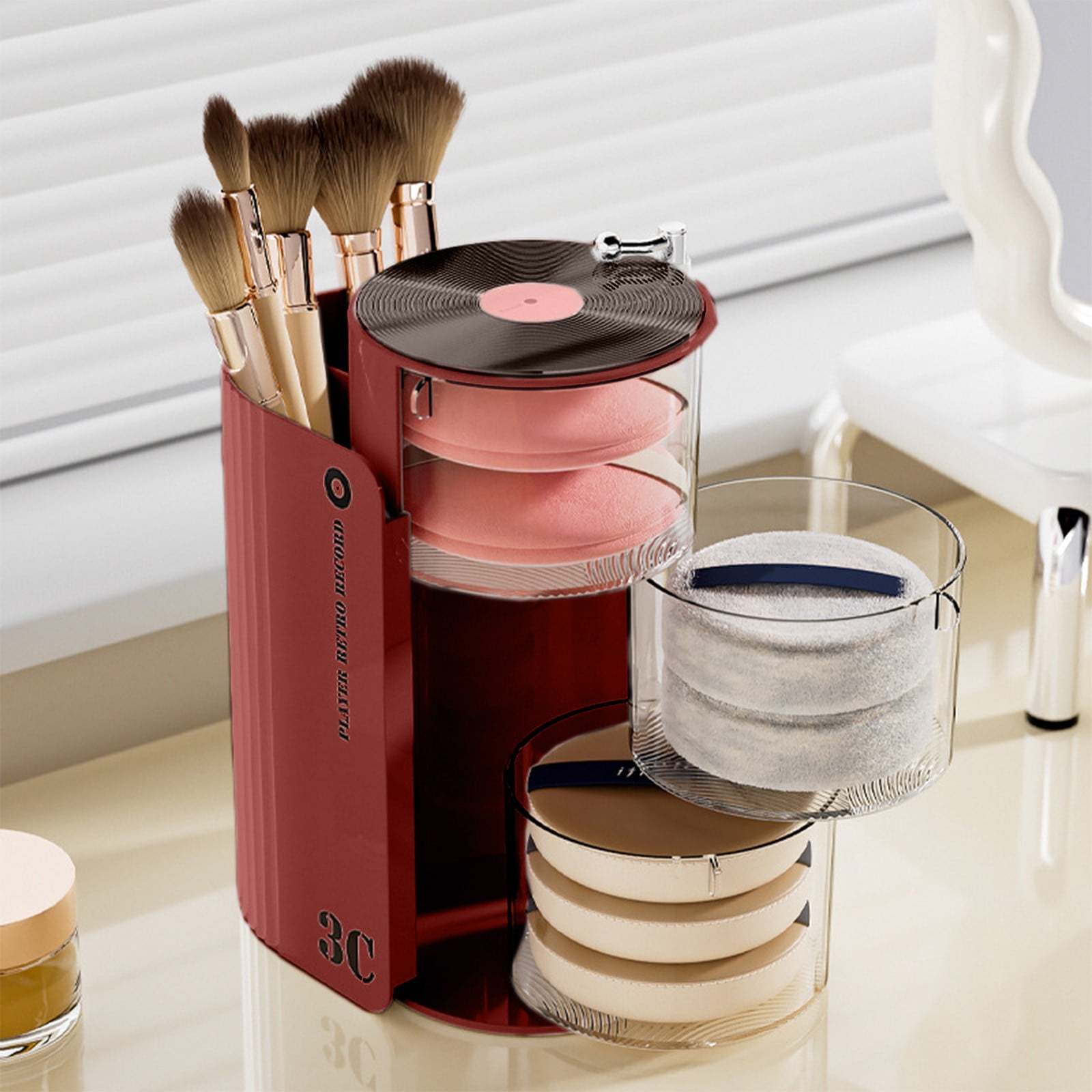 Clearance! Boovnll Cosmetic Organizer, Clear Plastic Compact Multiple ...