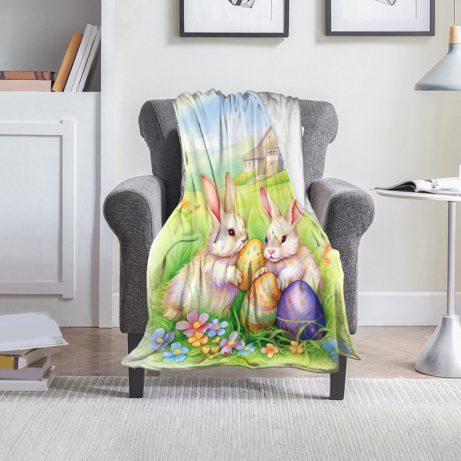 Clearance! Boovnll Easter Throw Blanket, 28x39" Super Soft Cozy Flannel ...