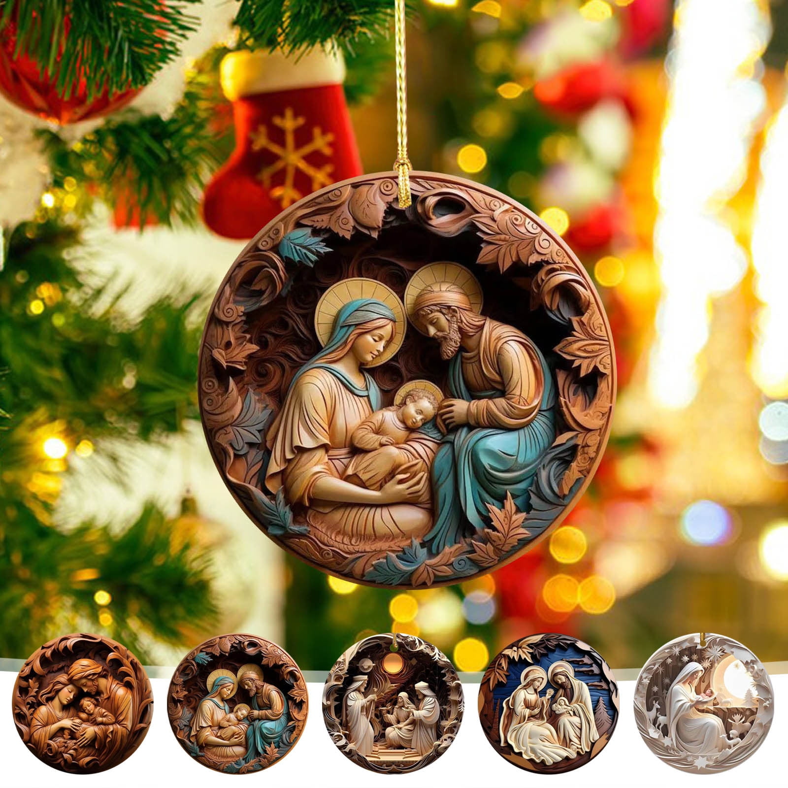 Clearance Boovnll Nativity Ornaments, Christmas Nativity Scene ...