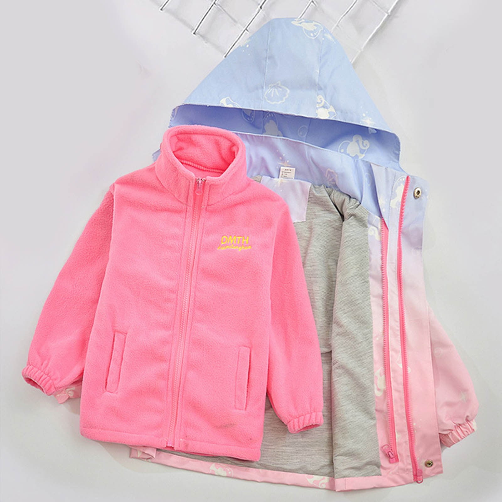 Clearance Boys' 3-in-1 Stormcoat Jacket: Windproof Hooded Fleece ...