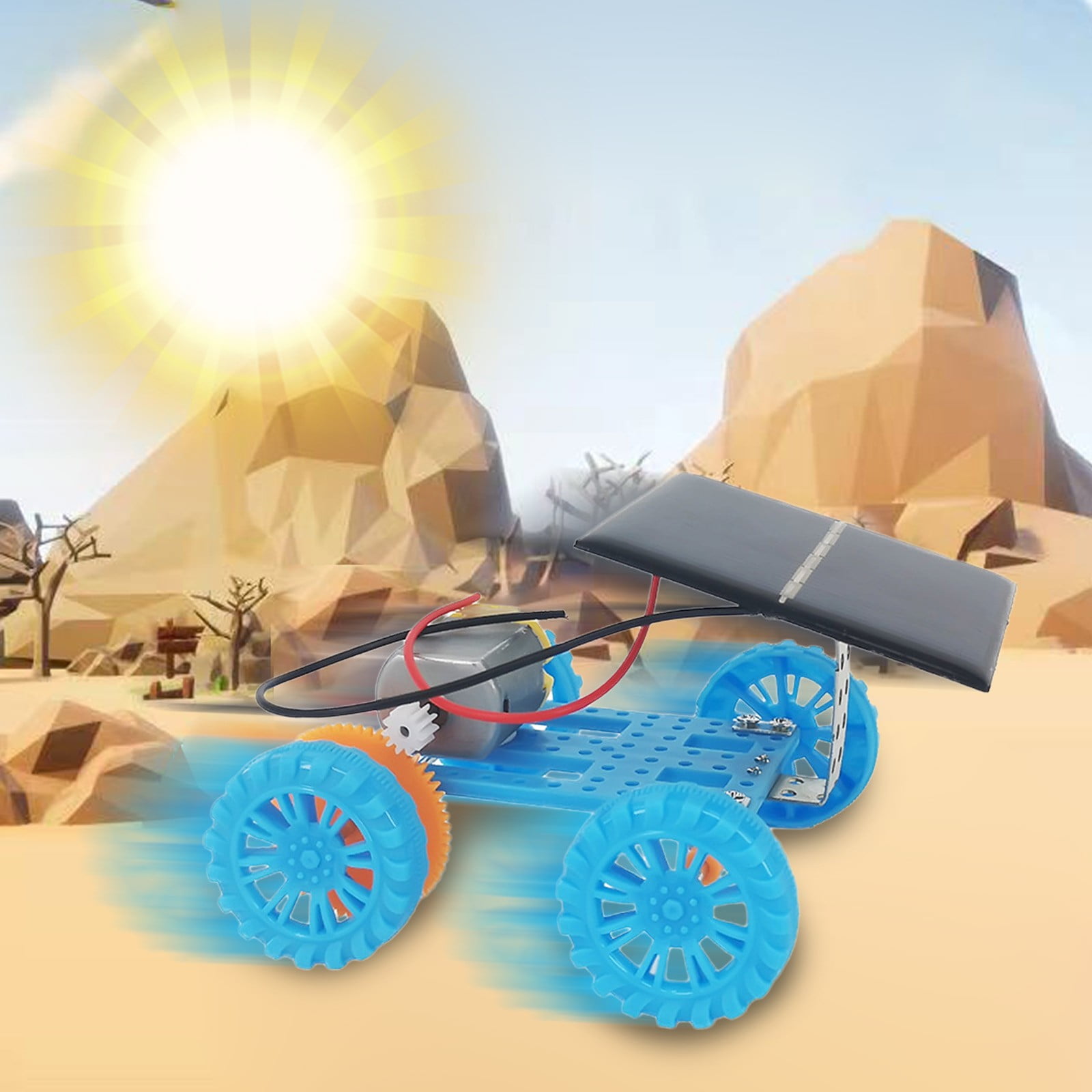 Clearance! Bpyeka Cars Toys DIY Solar Car DIY Technology Small ...