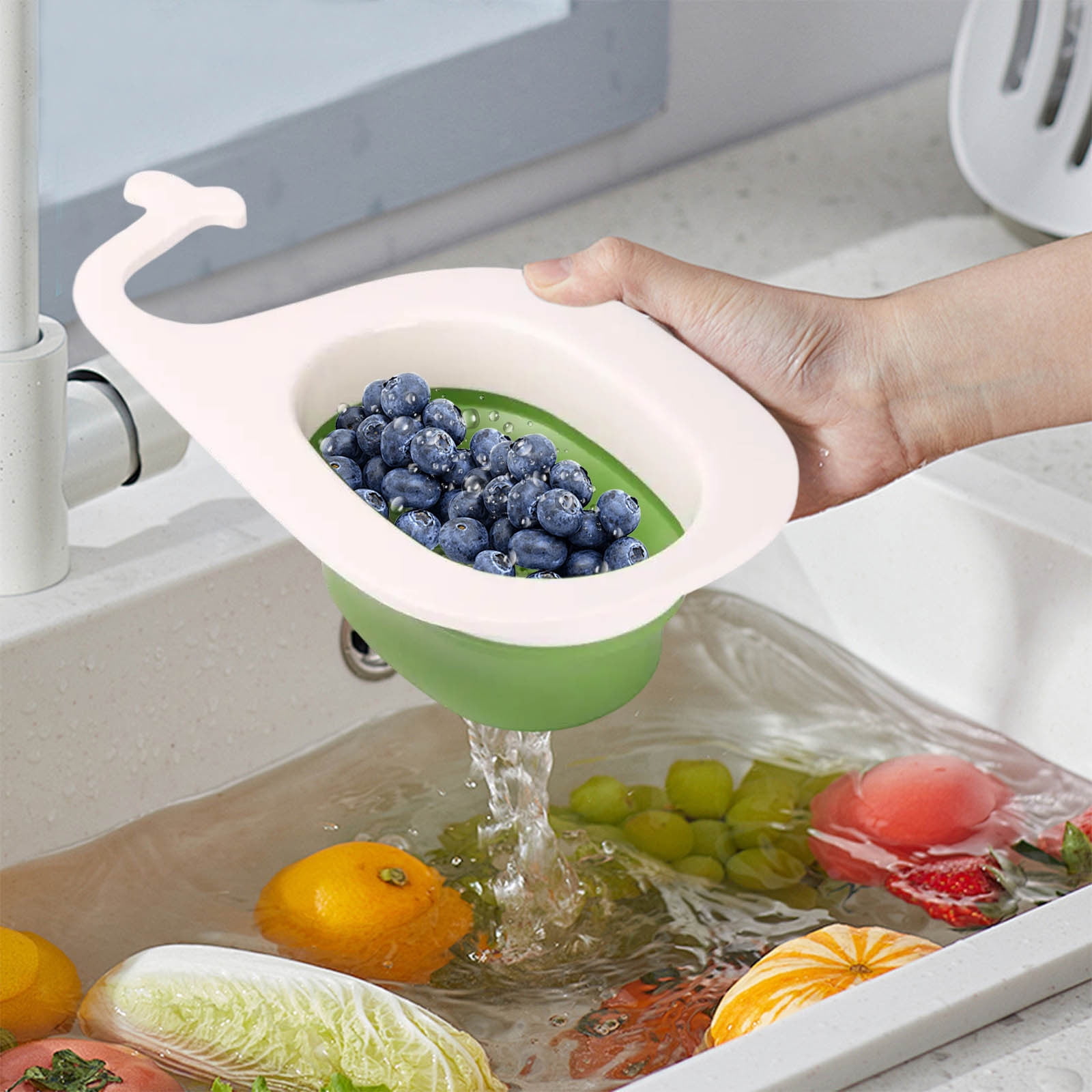 Clearance! Bpyeka Kitchen Organization Strainer Basket Sink Rack ...