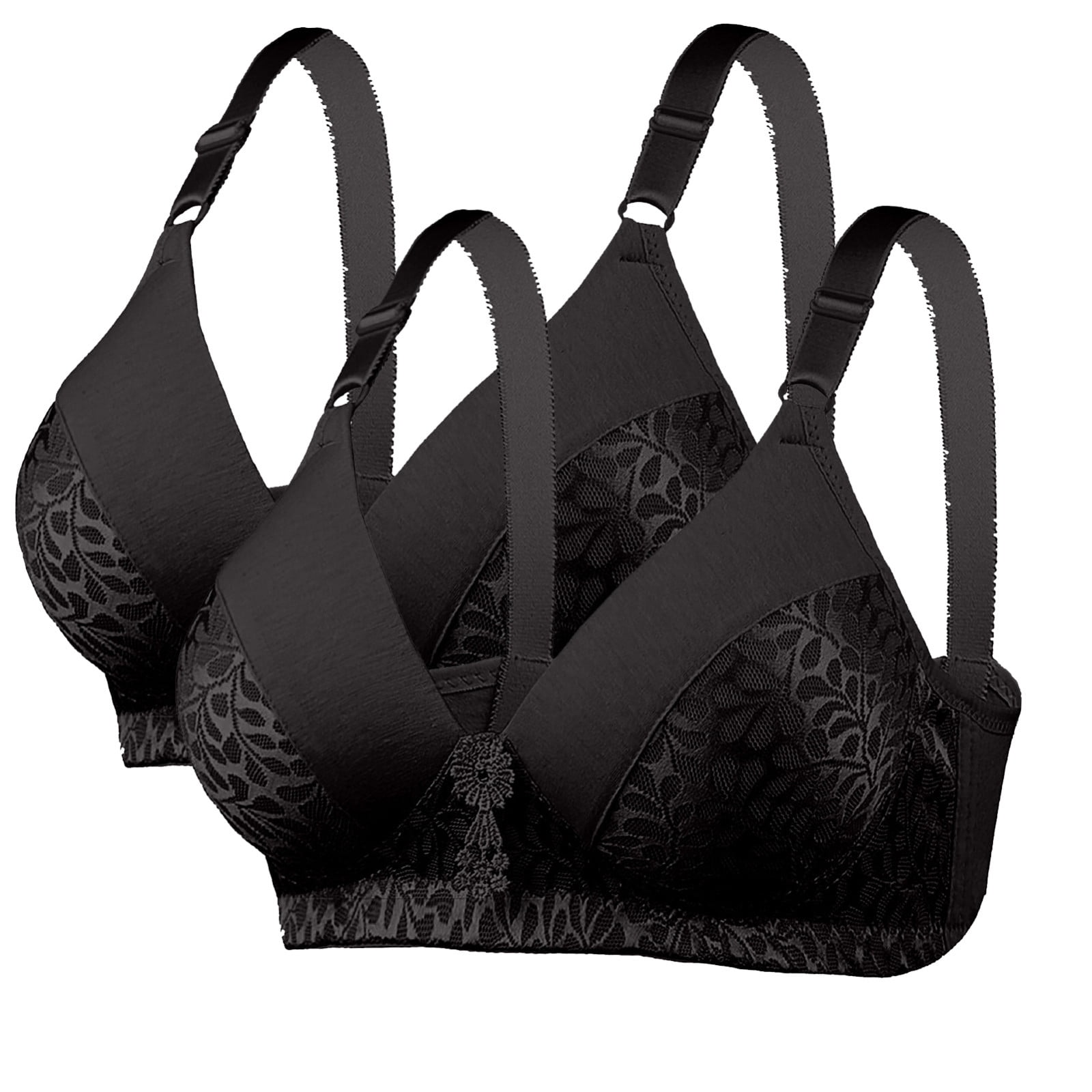 Bras under $5! Cagogo 2Pcs Wirefree Bra for Older Womens Soft Support ...