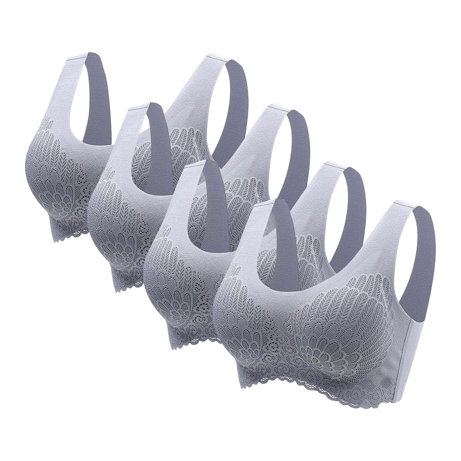 Clearance Bras under $5! Cagogo Womens 4 Pack Seamless Wirefree Bra ...