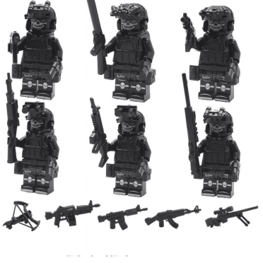 NWJ Military Building Blocks Soldier Set - Desert Special Forces Ghost ...