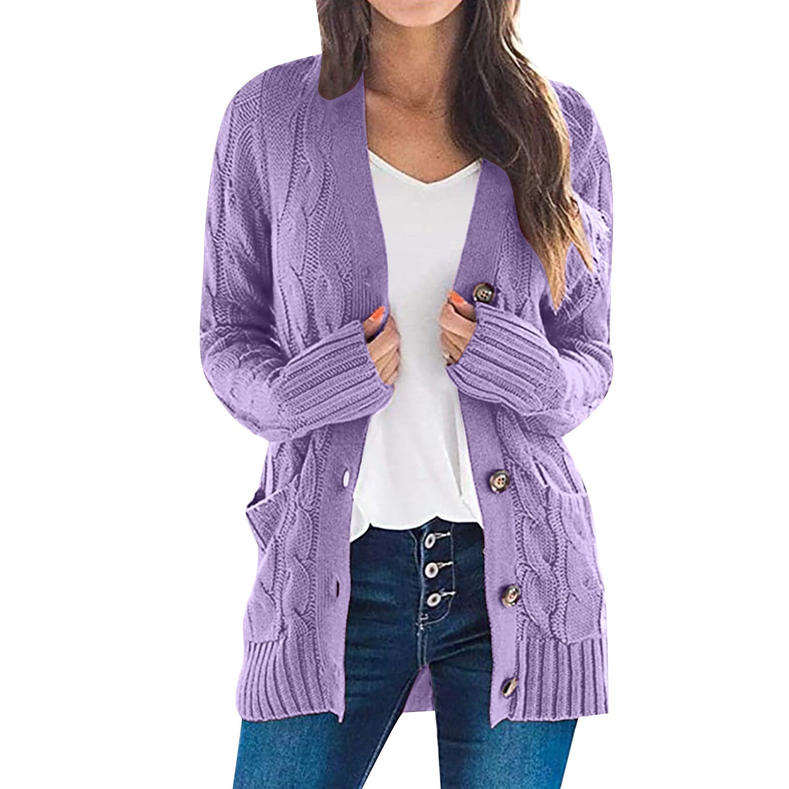 Clearance!Bunenne Oversized Cardigan Cardigan Sweaters for Women Women ...