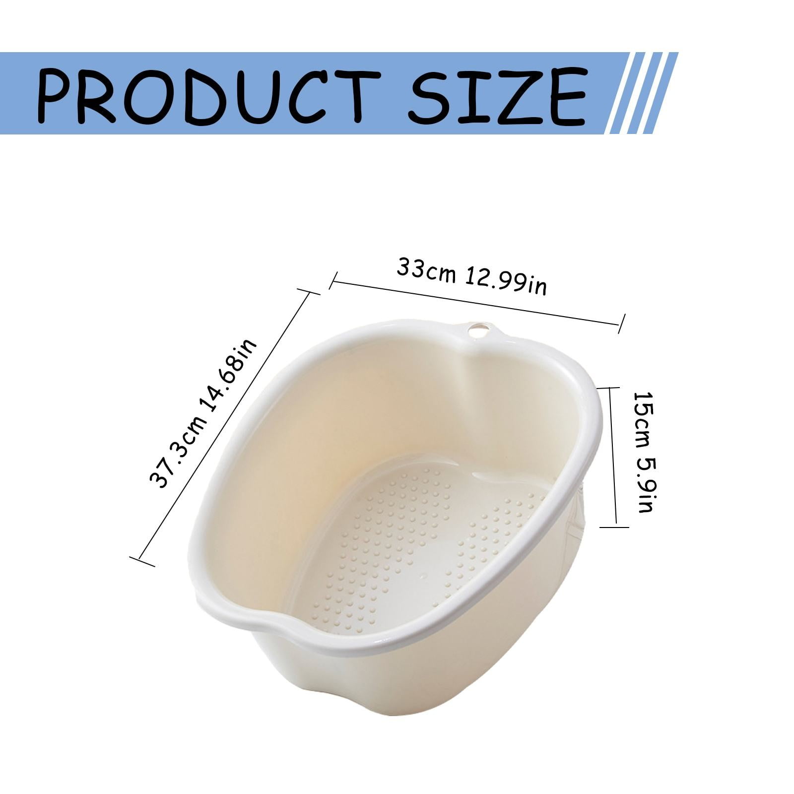 Clearance By Shiogb Foot Soaking Bathtub Large Foot Basin Solid Soaking ...