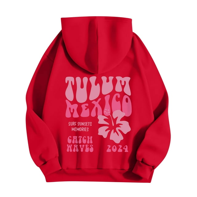Clearance Choii Pink Palm Puff Hoodie Girls Pink Palm Puff Hoodies