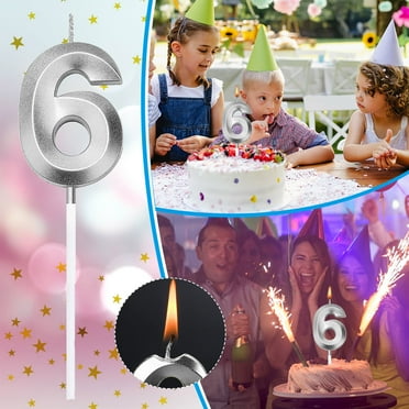 Blinking Number 3 Cake Decoration and Candles, 5-Piece Set - Walmart.com