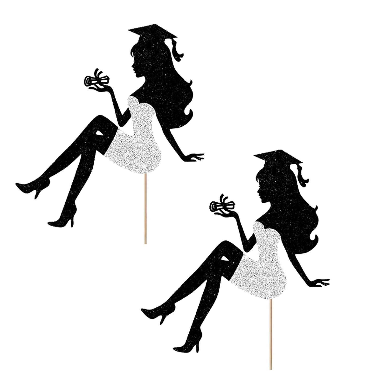 Clearance Cake inserts under $10 High Heel Girl Graduation Cake Topper ...