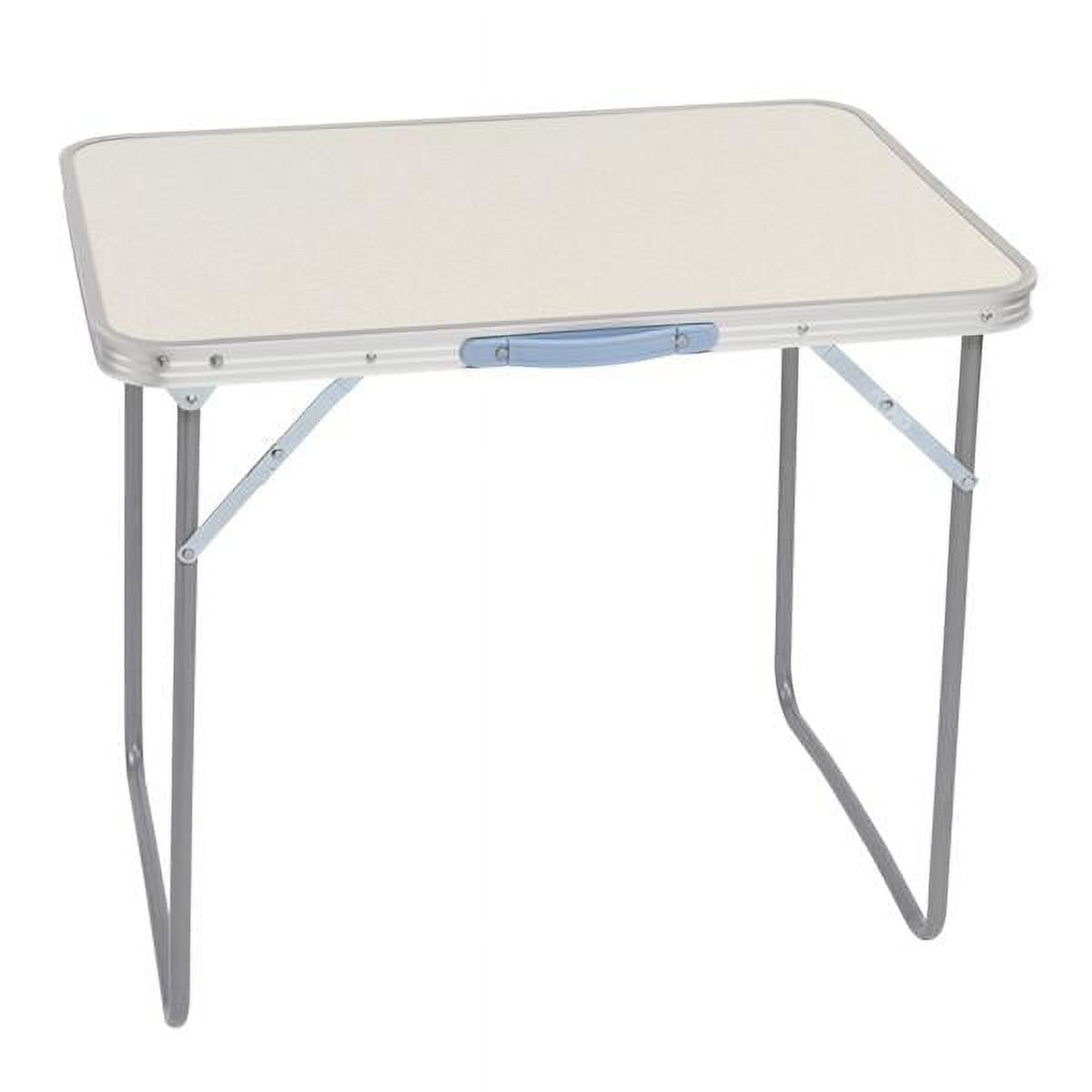 Camp Table, Aluminum Outdoor Folding Tables, Roll Up Top 4 People ...