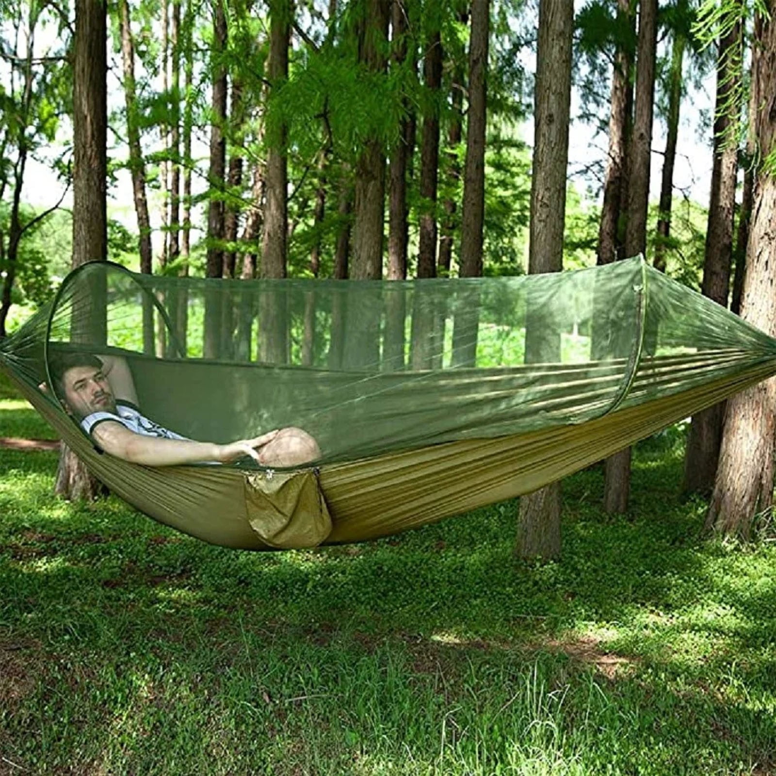Clearance! Camping with Attached Net 114 X 55 Inch Tear Nylon Portable ...