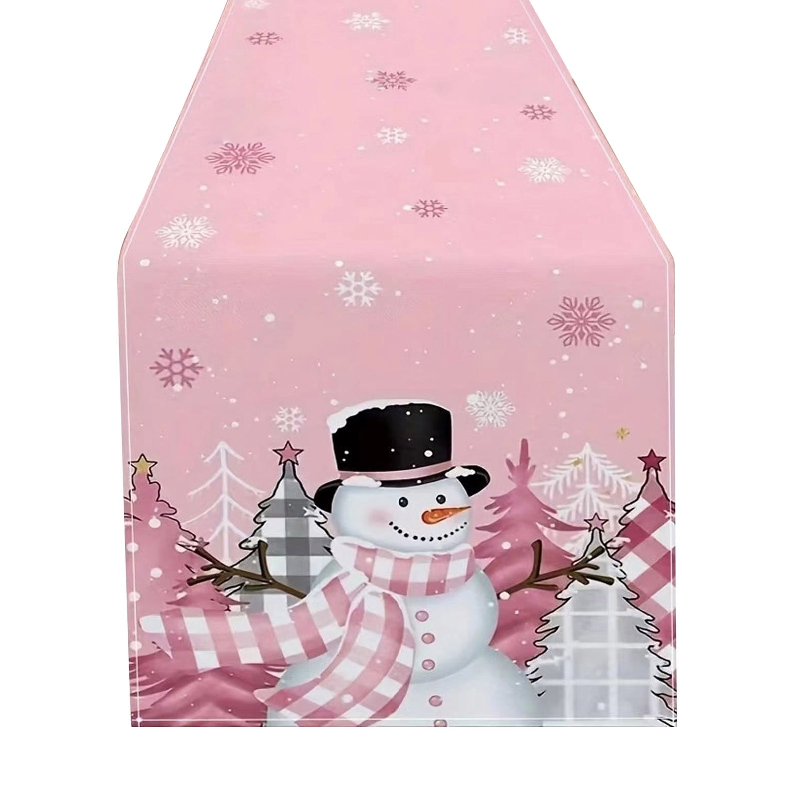 Clearance! Caoblia Christmas Table Runner 13x72" Linen Table Runner ...