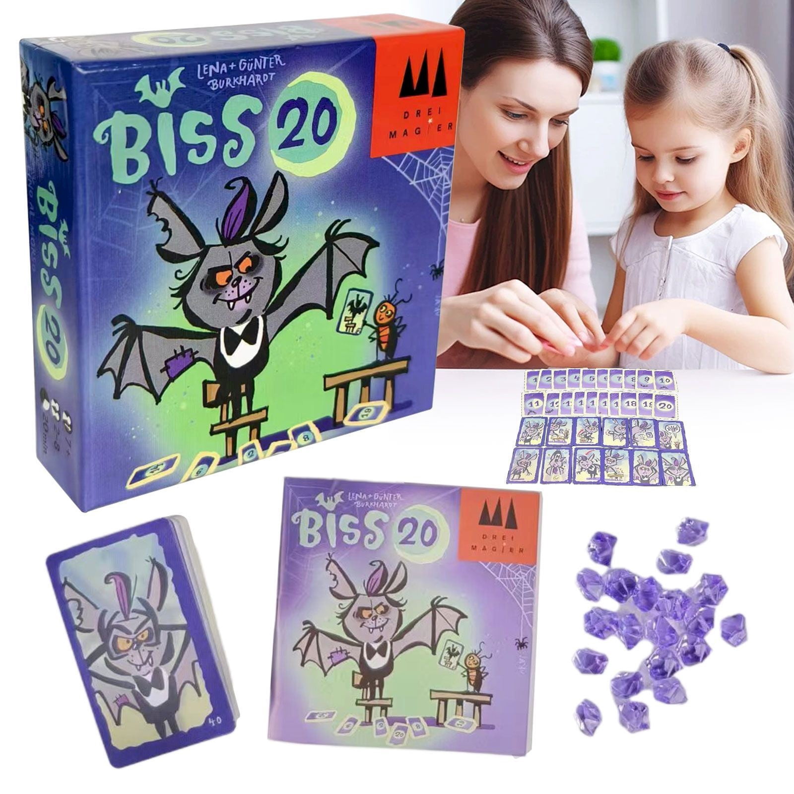 Clearance! Card Games ToysBiss 20 English Version Direct Hit 20 Moth ...