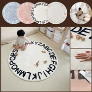 Boho Round Rugs - 2Ft Washable Non-Slip Small Round Area Rug Throw Soft ...