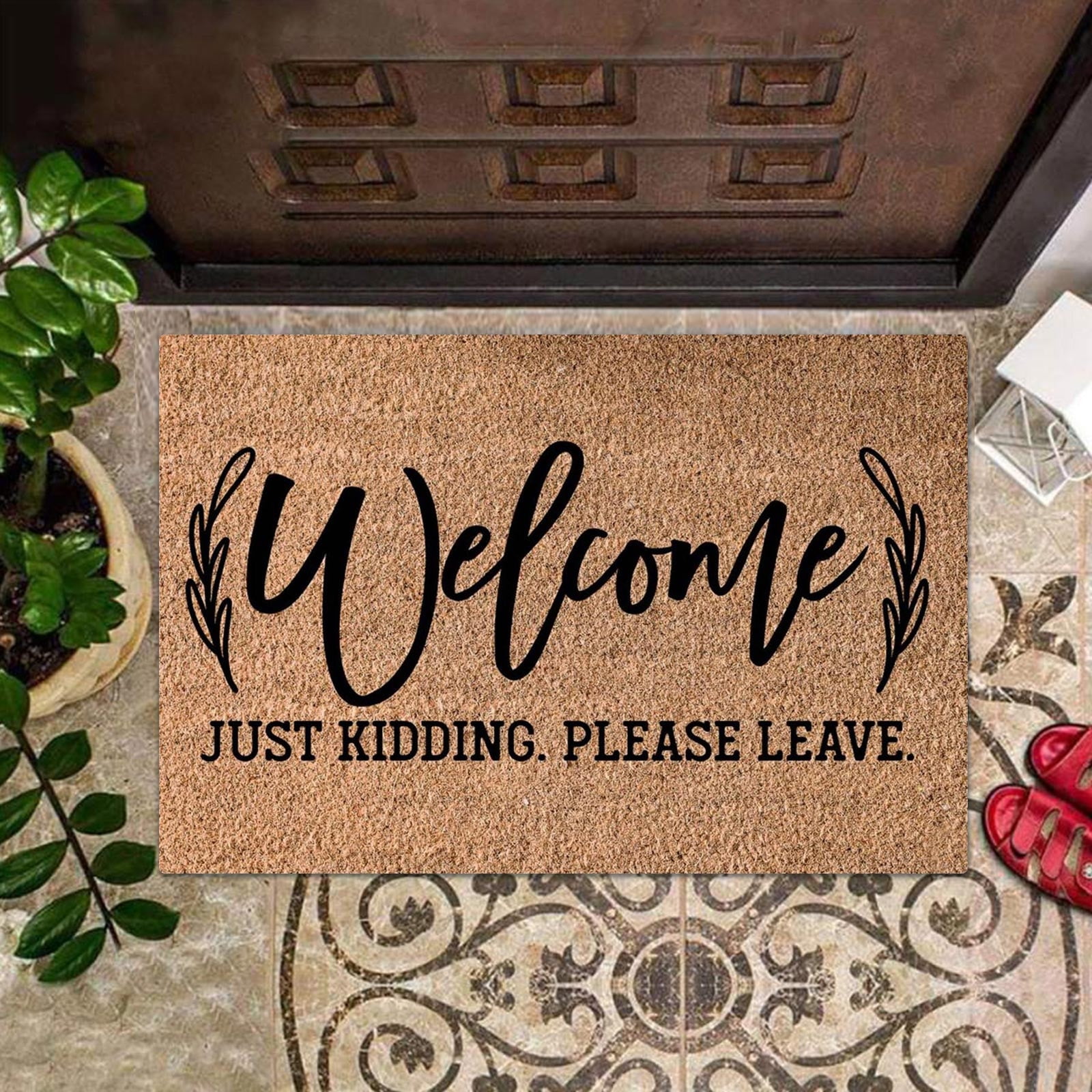 Clearance Carpet Under $10 Funny Cute Doormat Door Mat Welcome Friends ...