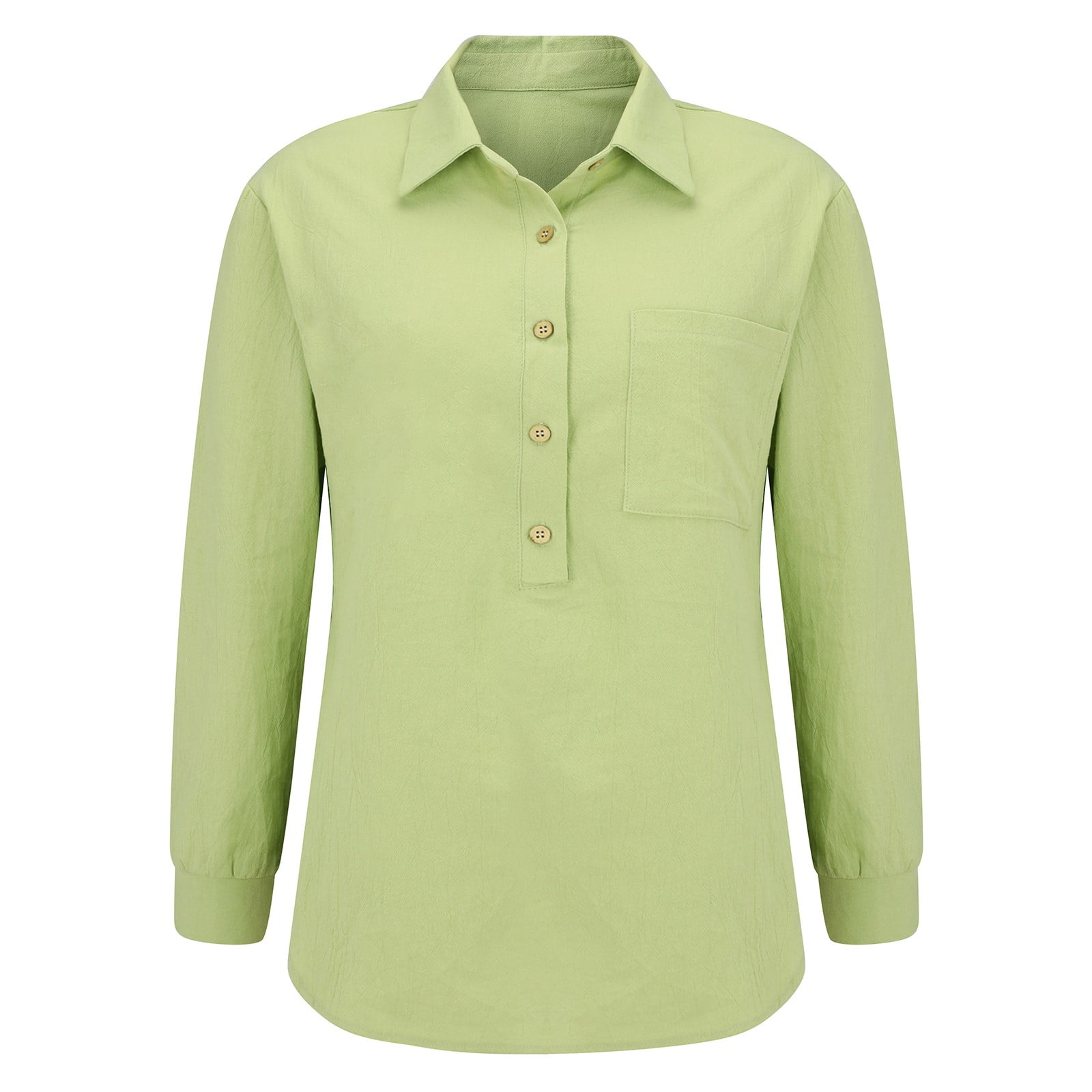 Clearance Casual Button Down Shirts Solid/Striped Business Work Blouses ...