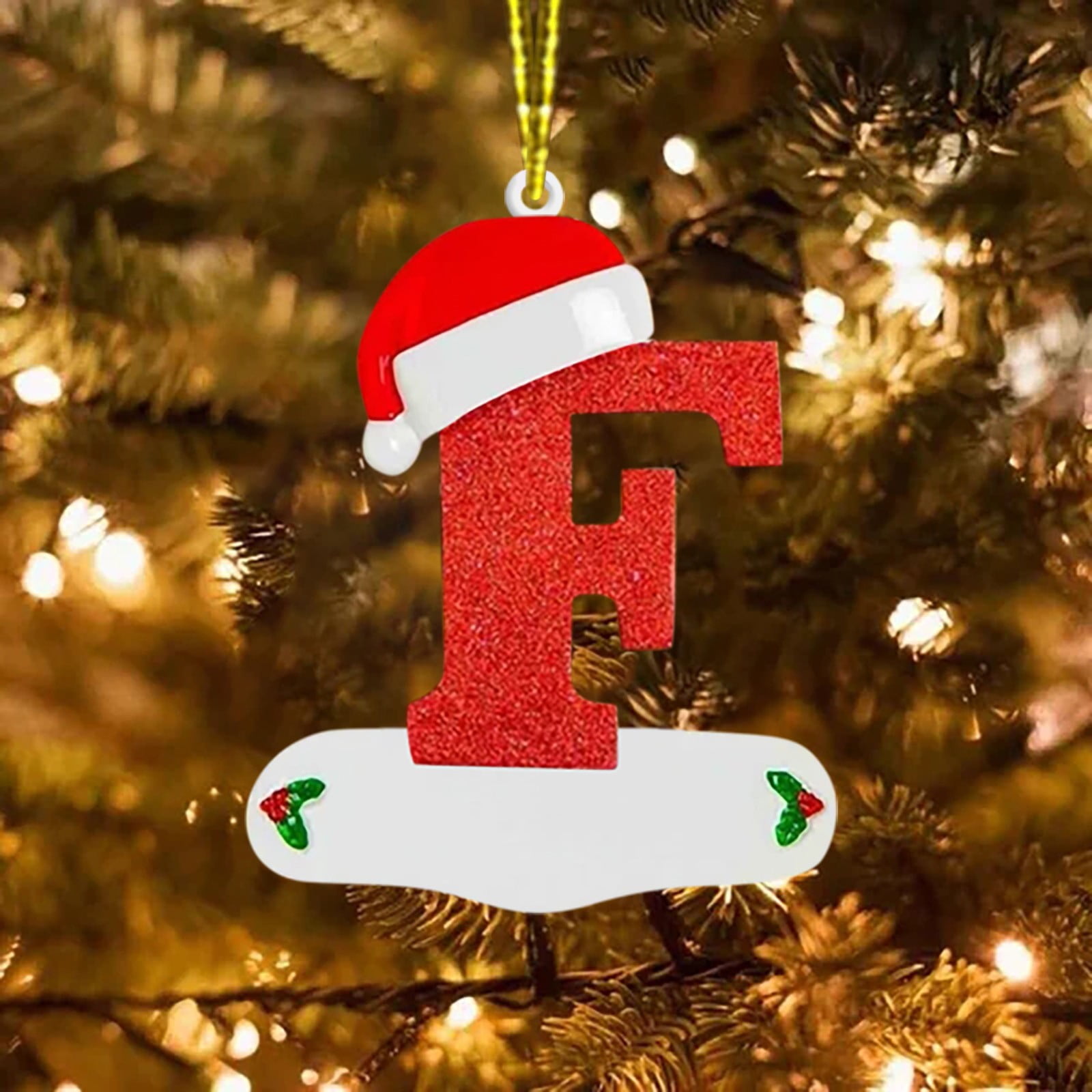 Clearance! Christmas Alphabet Ornaments 26 Alphabet Personalized ...