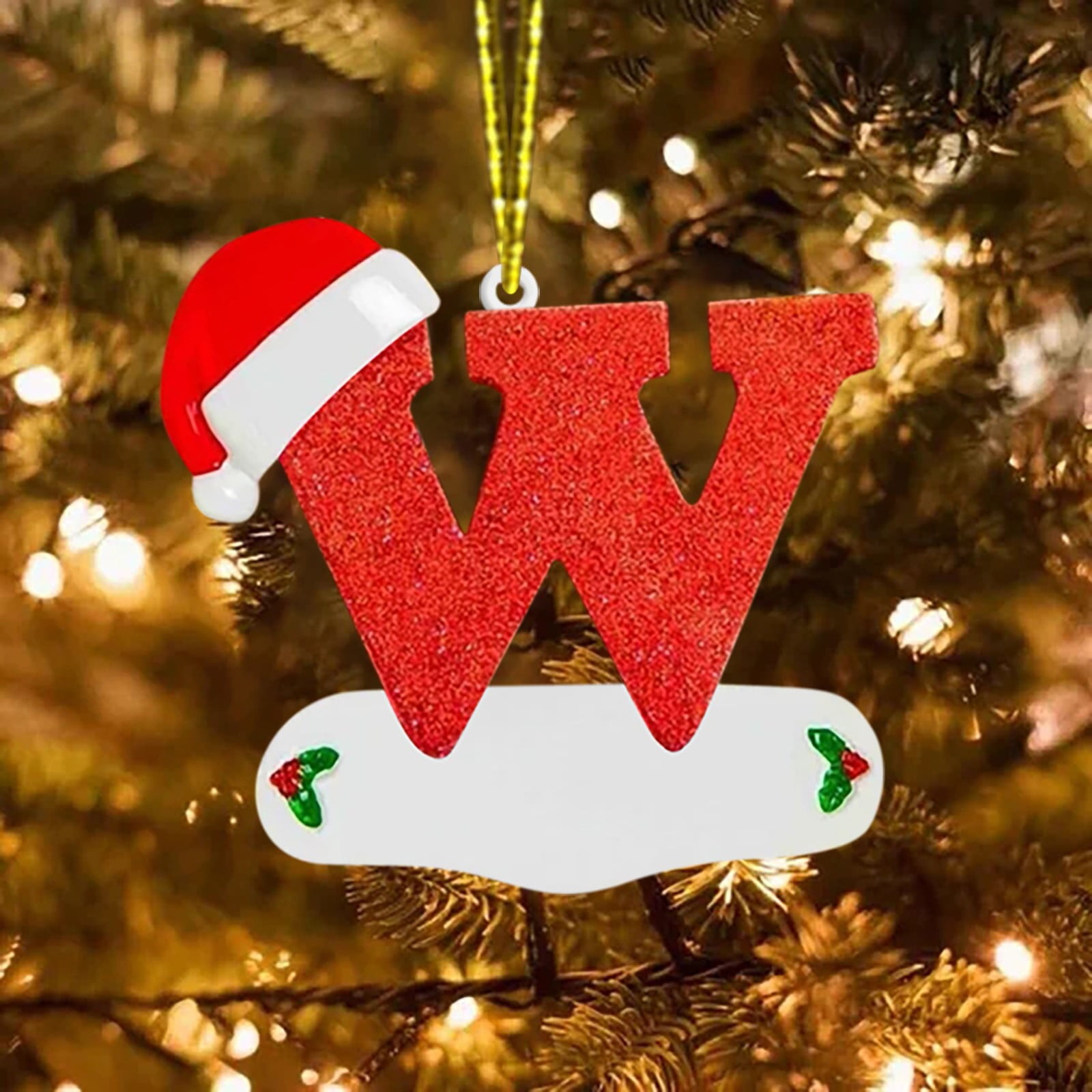 Clearance! Christmas Alphabet Ornaments 26 Alphabet Personalized ...