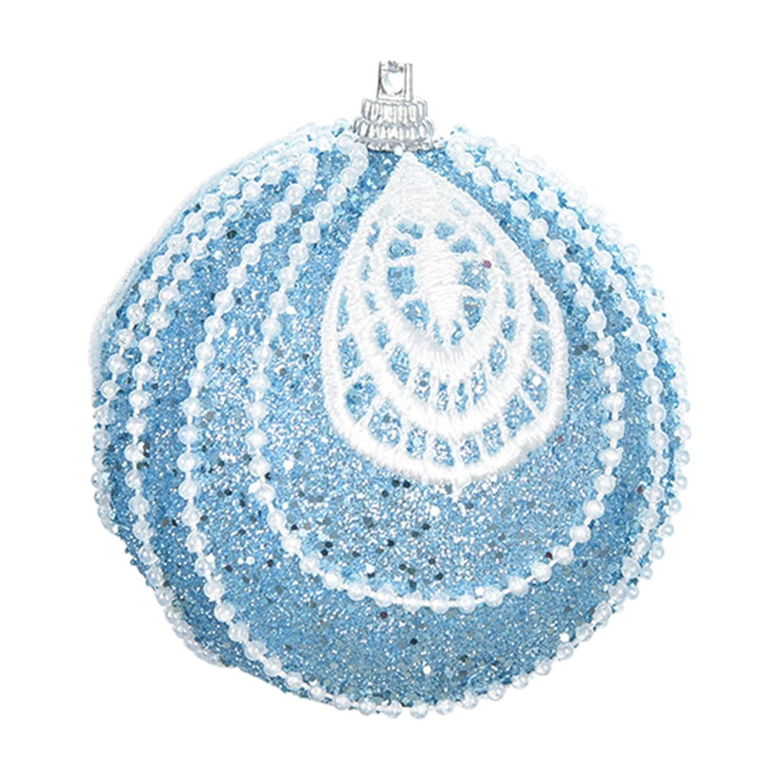 Clearance! Christmas Ball Ornaments Glitter Sequin Foam Ornaments ...