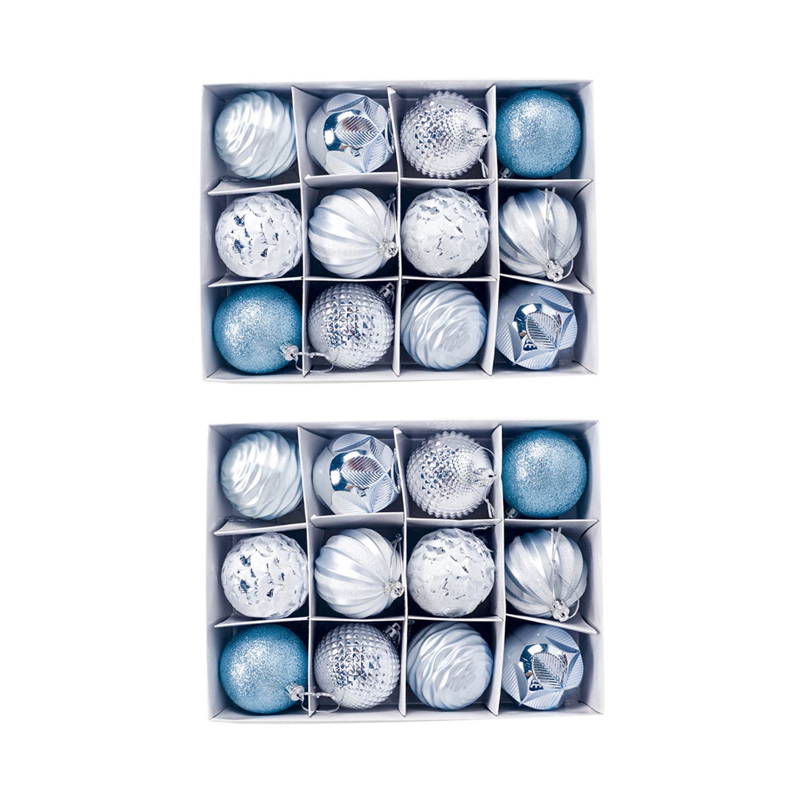 Hvmvliv Christmas Balls Ornaments (24pcs) Christmas Tree Wide 6Cm Balls ...