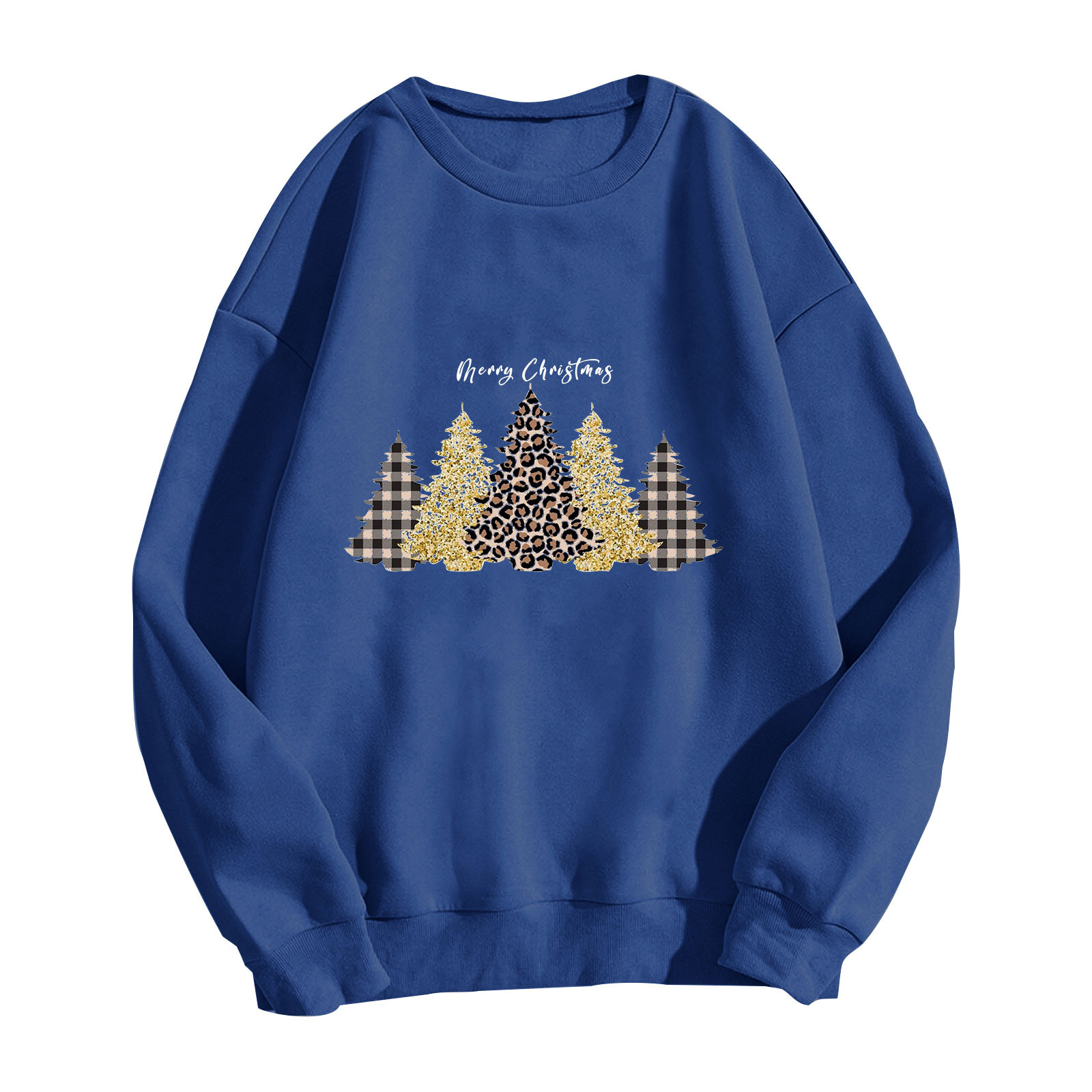 Clearance Christmas Crew Neck Sweatshirt for Women Cute Graphic Print ...