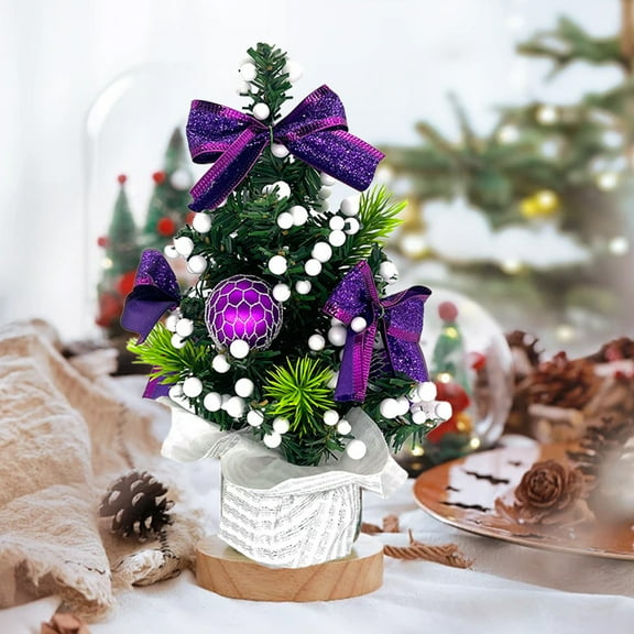 HmNPlay Christmas Tree Desktop Ornament Holiday Tabletop Decoration ...