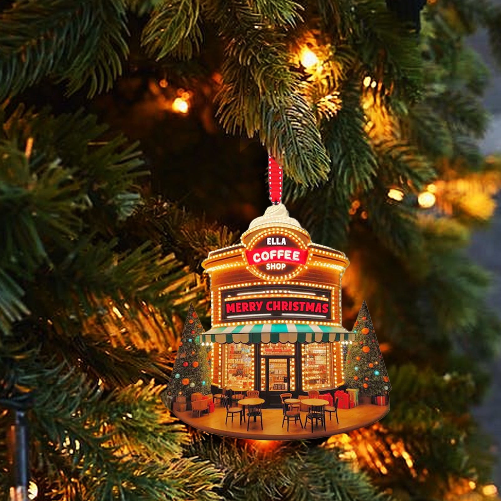 Clearance!Christmas Ornaments,Christmas Decorations,2D Acrylic ...