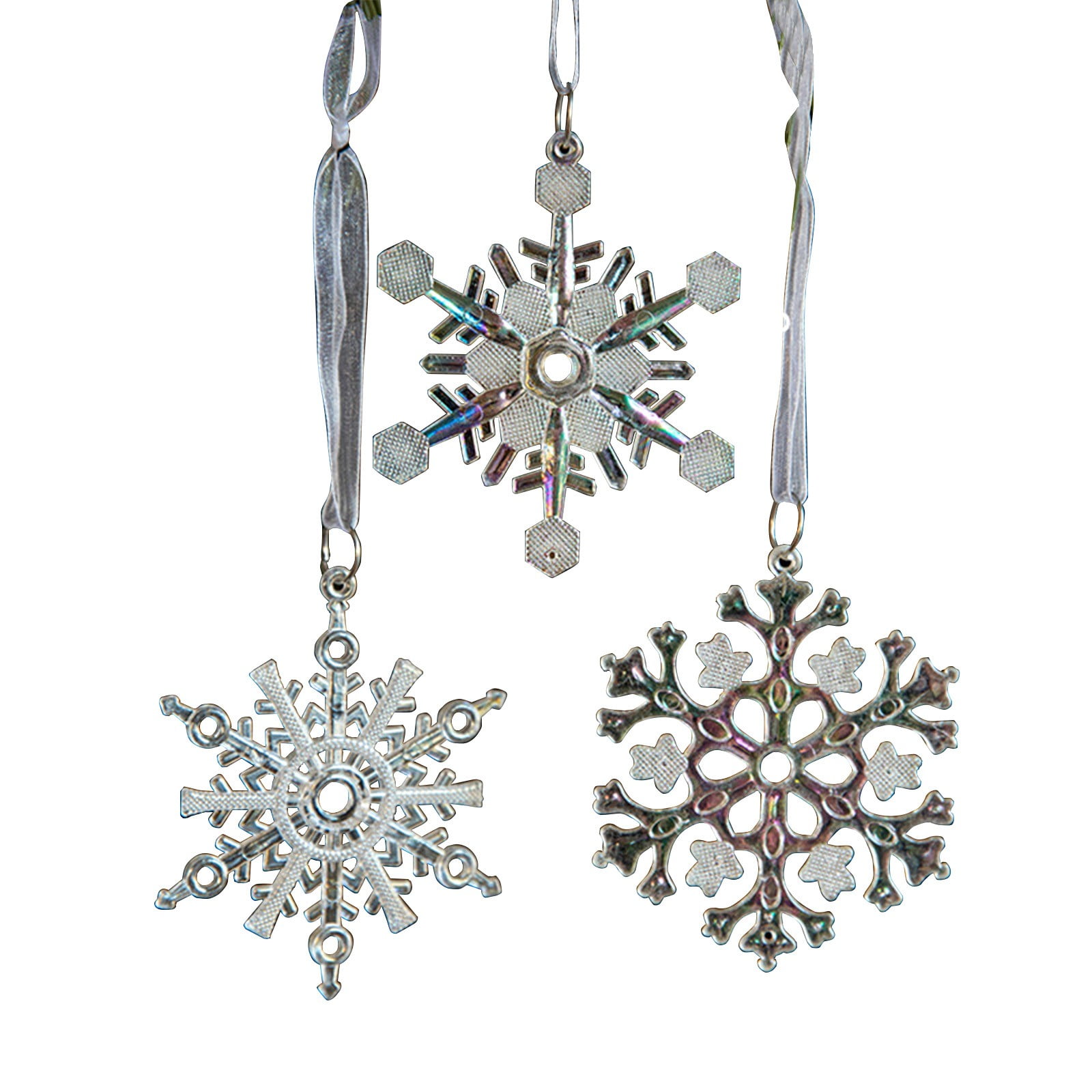 Hvmvliv Christmas Snowflake Ornaments(3pcs) Christmas Hanging Snowflake ...