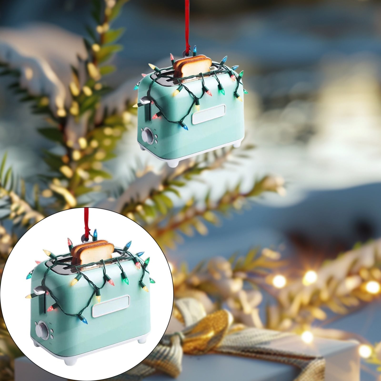 Clearance! Christmas Tree Gourmet Food Decor Toaster Christmas Ornament ...