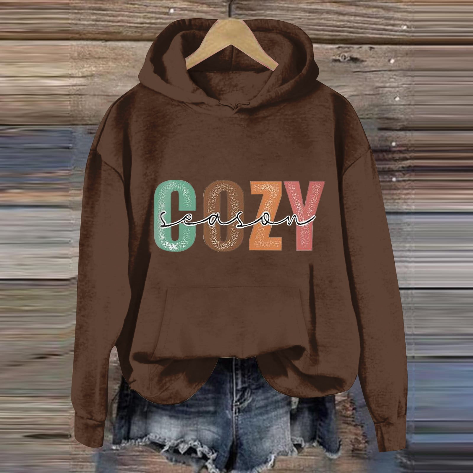 Clearance!Chuancc Hoodies for Women Women'S Long Sleeved Zipperless ...