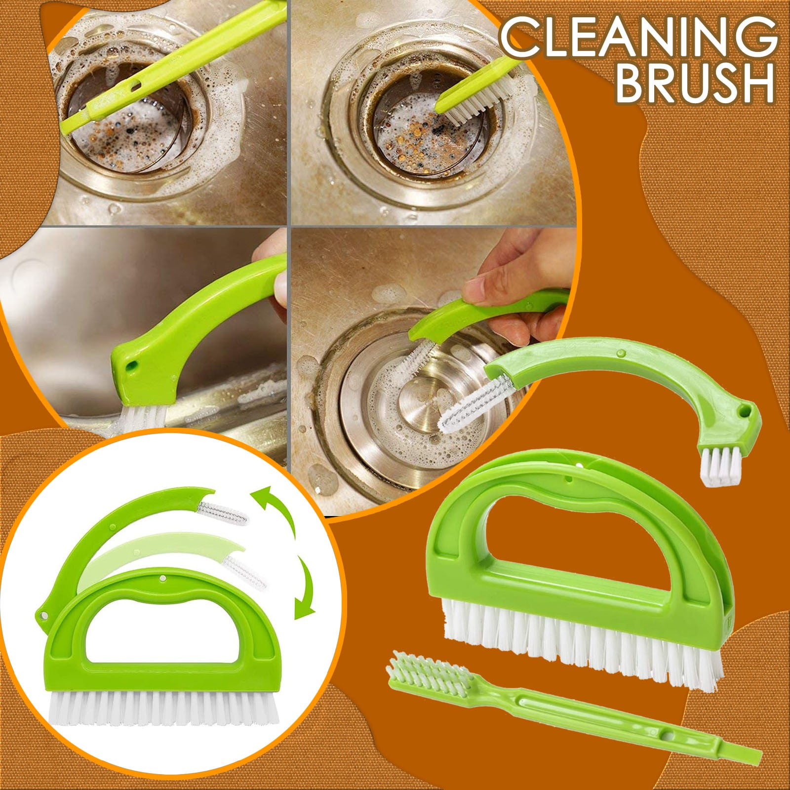 Clearance Cleaning Brush under $5,Grout Bathtub Brush Cleaning 3 Tank ...