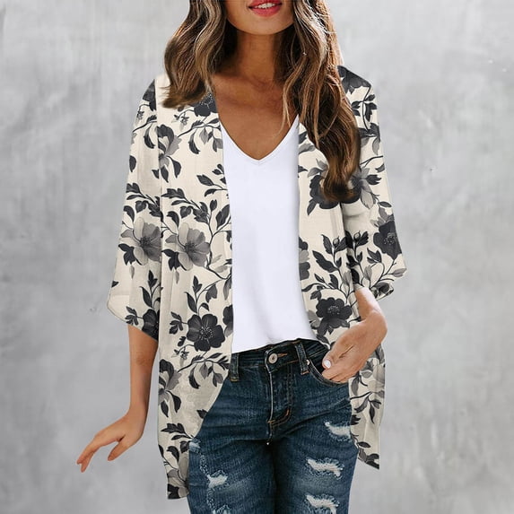 Clearance Clothes Under $5 Abomasnow Womens Floral Print Puff Sleeve ...