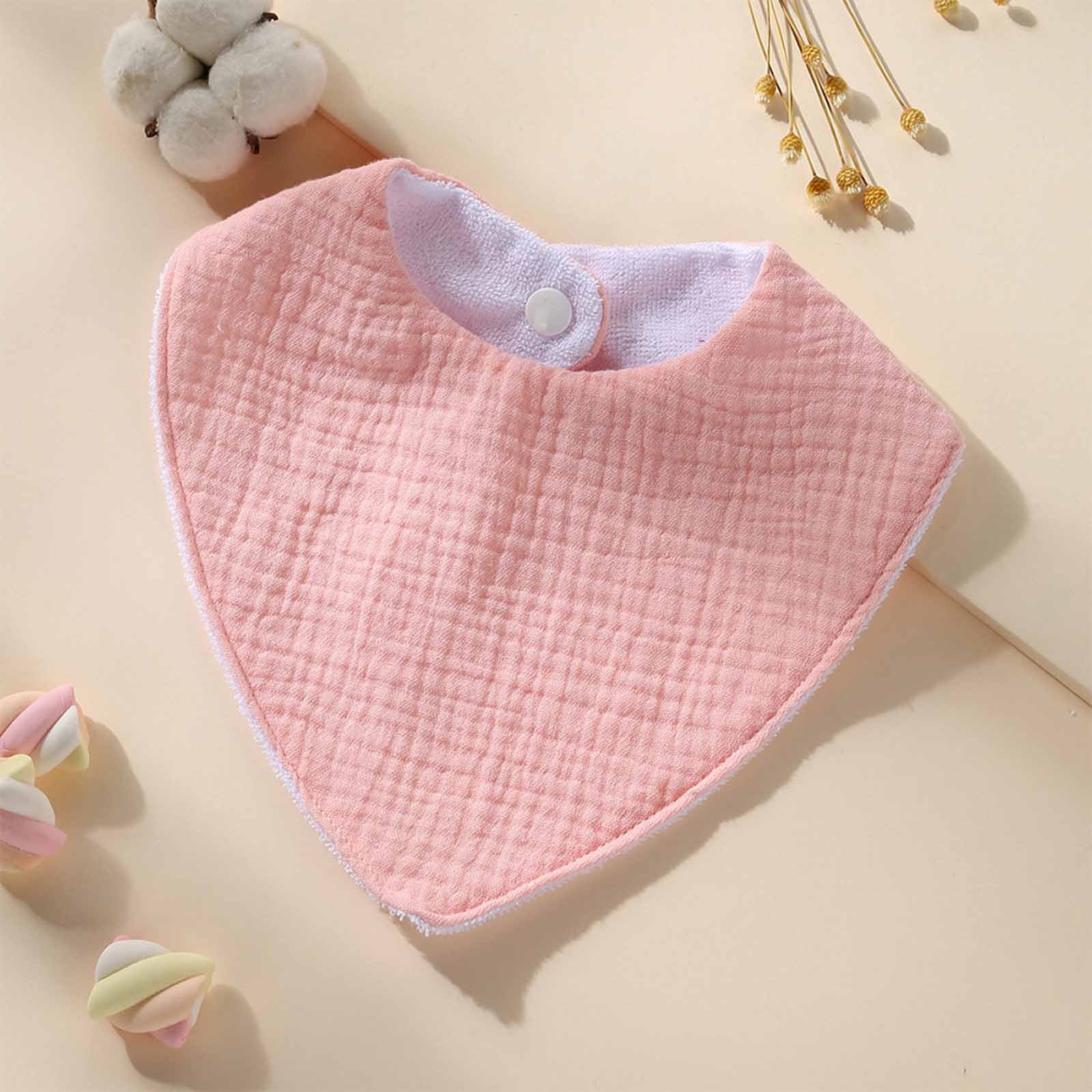 Clearance Clothes under $3 TMOYZQ Muslin Baby Bibs Soft Triangular Baby ...