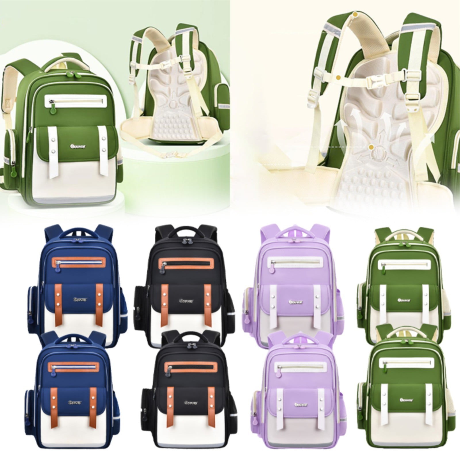 Cloud Backpack for Primary School Students in Grades 1-6, Navy Blue ...