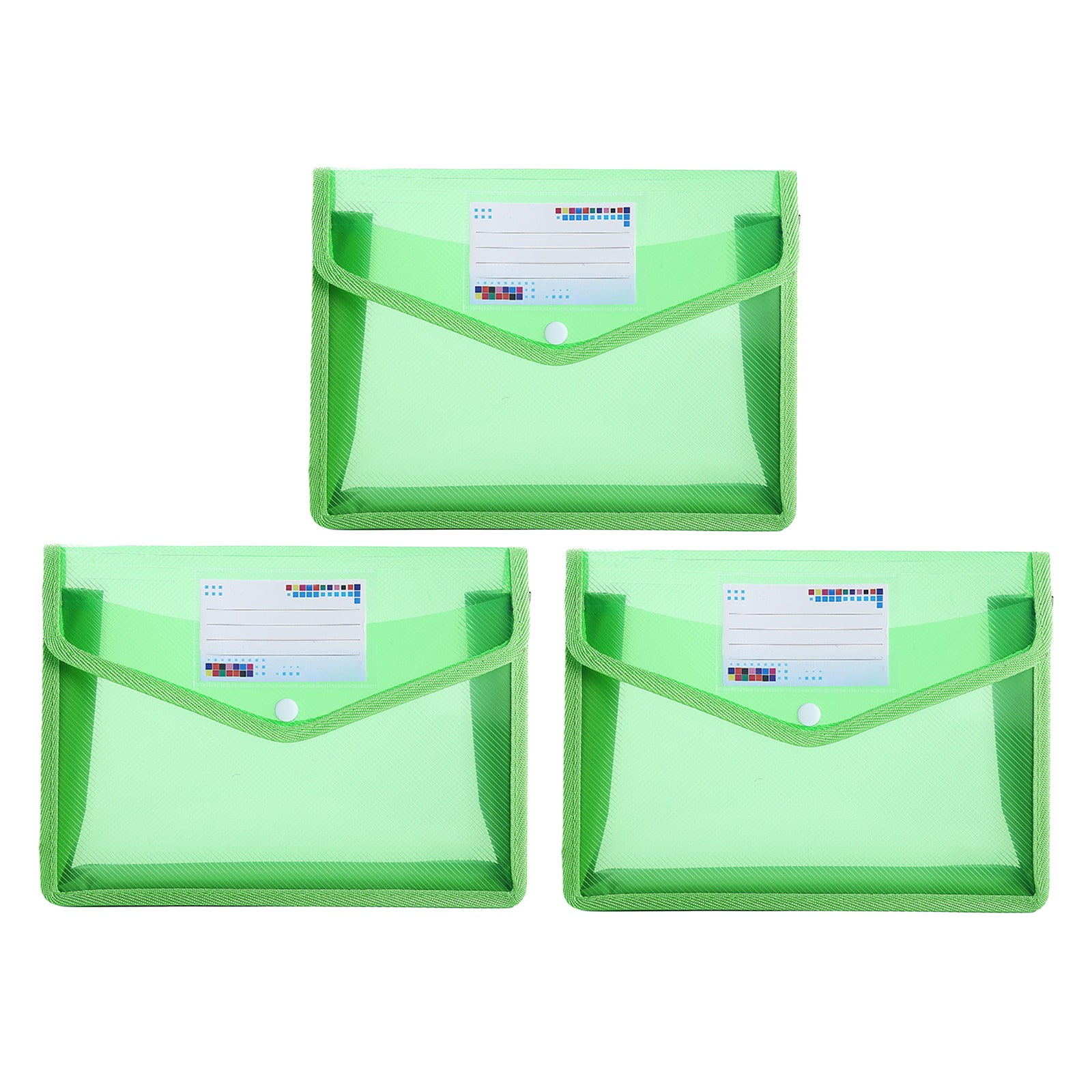Clearance College School Supplies Plastic File Folders A4 Size 3 Pcs ...
